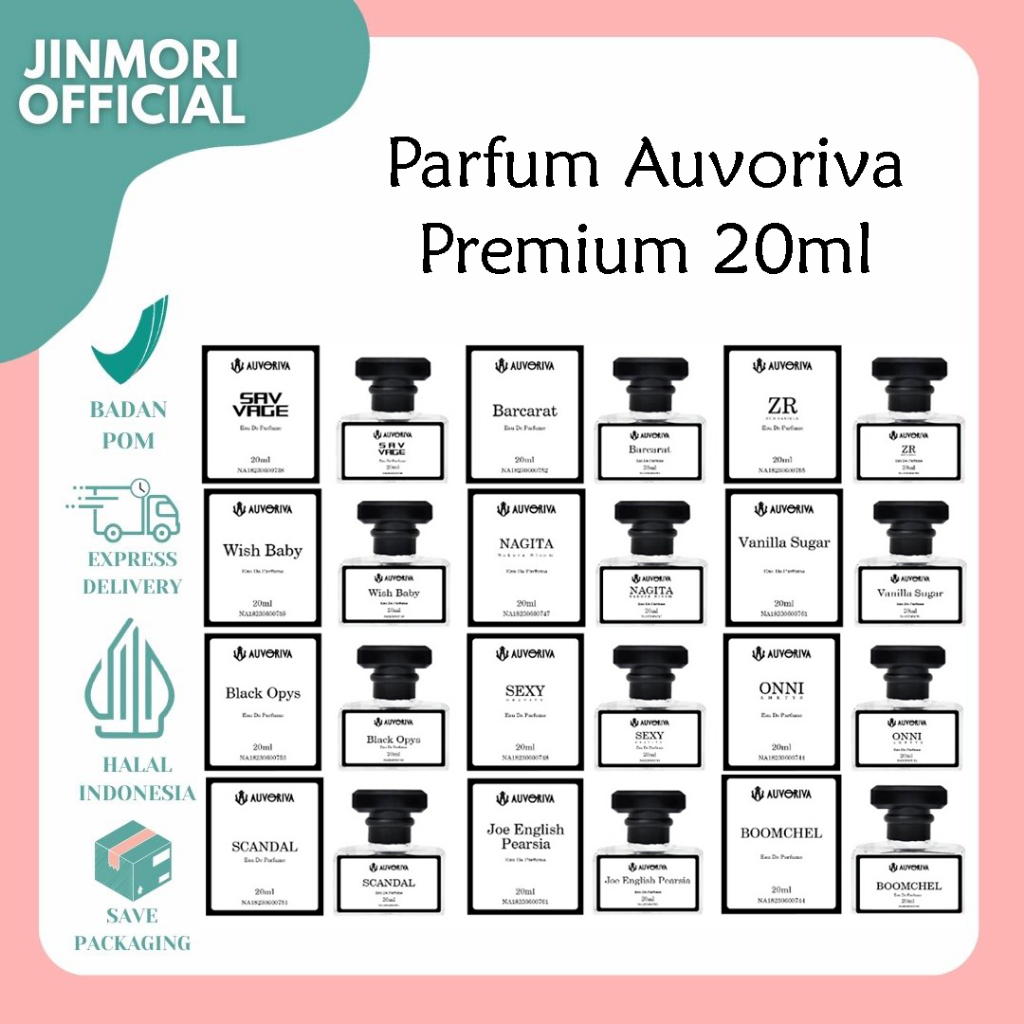 Jual JM - [BPOM] Parfum Auvoriva 20ml Premium / Parfum Unisex Wangi ...