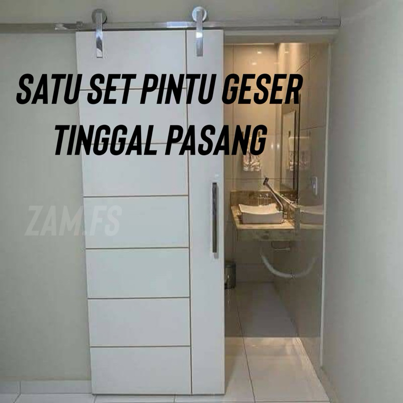 Jual Satu Set Pintu Geser Tinggal Pasang | Pintu Kamar Geser | Pintu ...