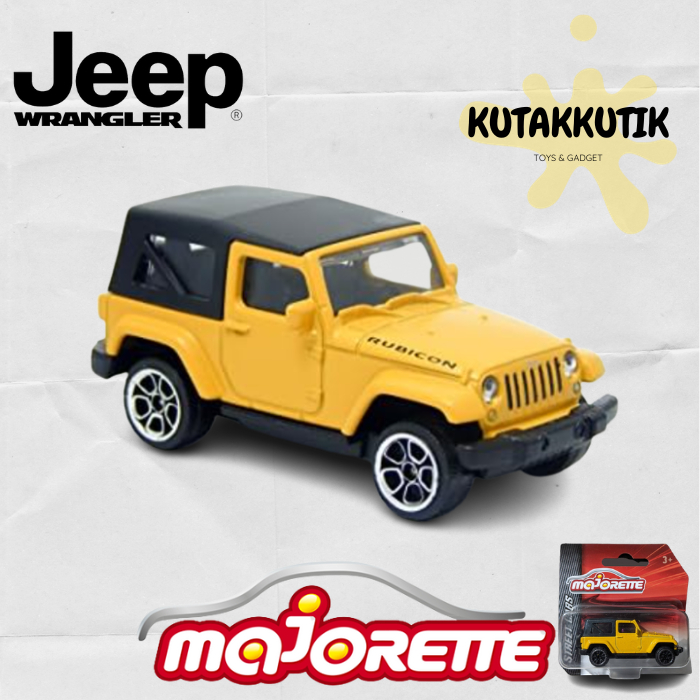 Jual Mainan Mobil Jip Majorette Jeep Wrangler Rubicon Kuning Street ...