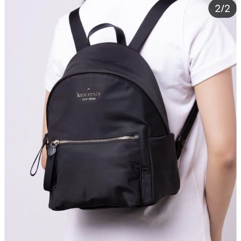 Jual Chelsea Medium Backpack Nylon Black | Shopee Indonesia