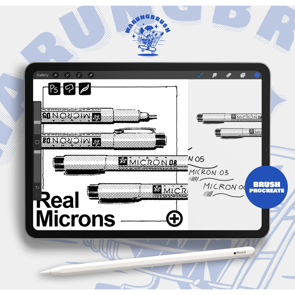 Jual Real Microns for Procreate, Photoshop, CSP BP00458 | Shopee Indonesia