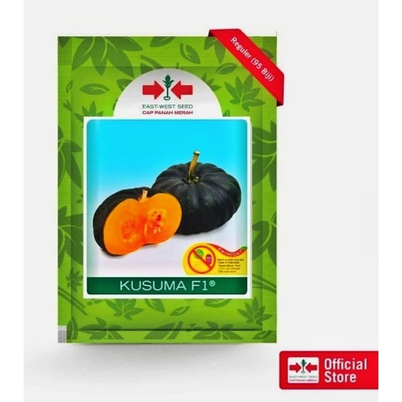 Jual Benih labu KUSUMA F1 95 butir labu kuning waluh Kusuma cap panah ...