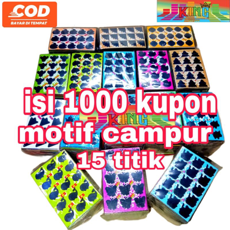 Jual Gosokan bom mainan gosokan titik 15 isi 1000 potong terbaru ...
