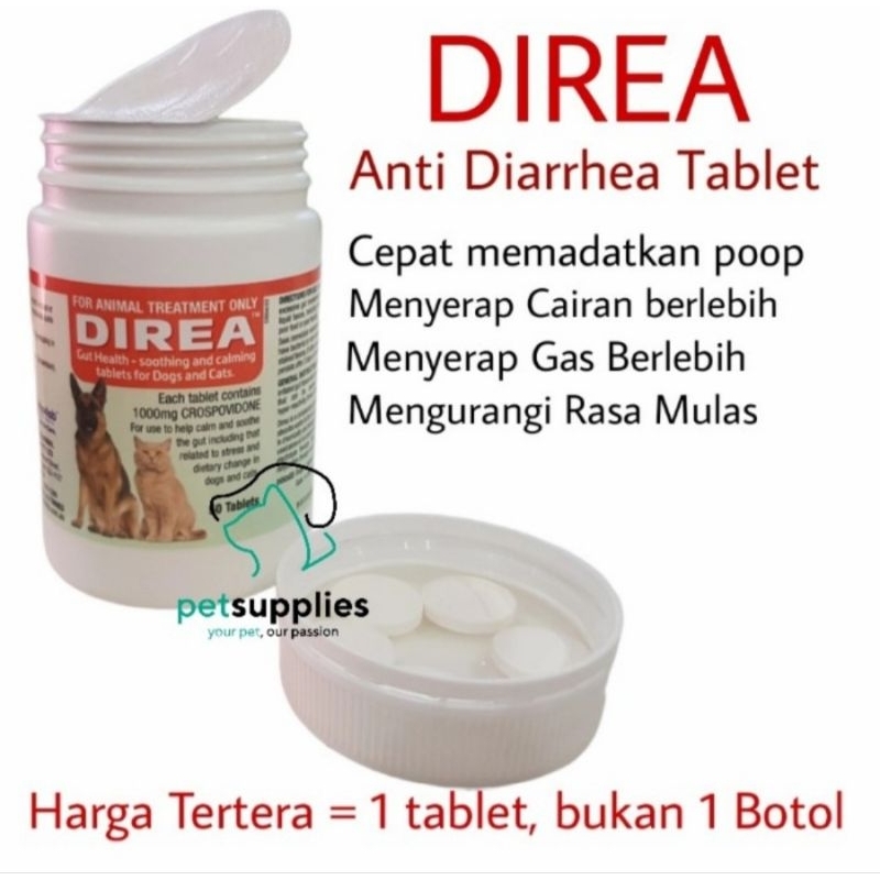 Jual Obat Diare Anjing Kucing DIREA Ampuh Menghentikan Mulas dan Diare ...