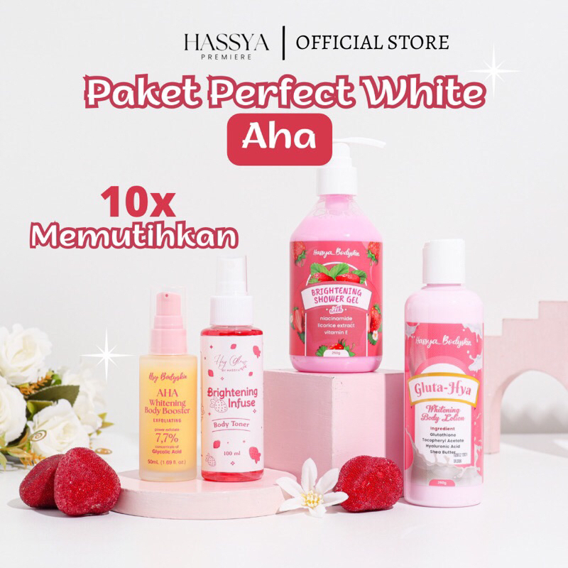 Jual PAKET PERFECT WHITE AHA / COLLAGEN HASYA | Shopee Indonesia