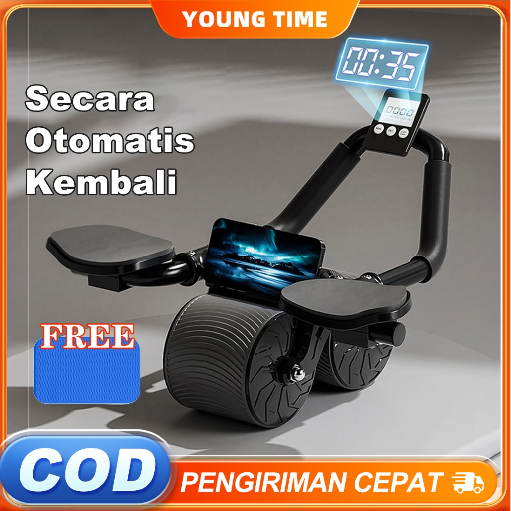 Jual Y&T Ab Wheel Roller Ab Wheels Plank Trainer 2 in1 Abdominal Core ...