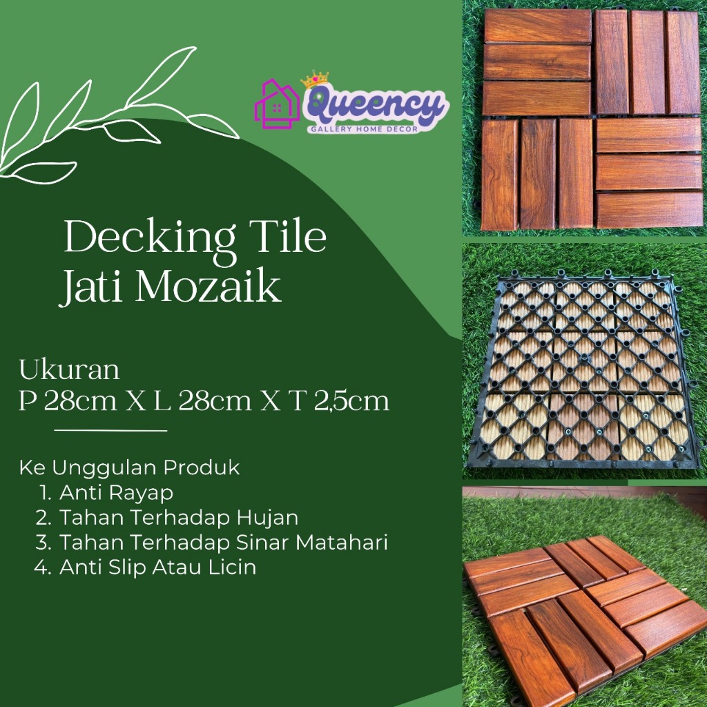 Jual Lantai kayu - Decking tile kayu jati -decking tile jati=lantai ...