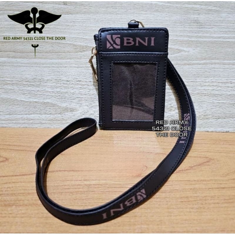 Jual ID Card Holder Tali Lanyard Name Tag Model Resleting Logo BANK BNI ...
