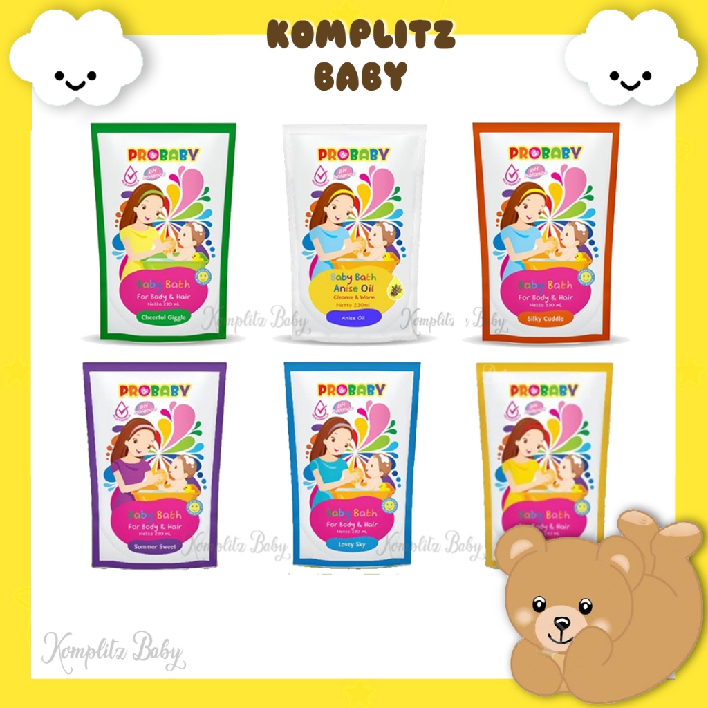 Jual Probaby Baby Bath / Sabun Bayi 230 ml / 150 ml Refill 2in1 Silky ...