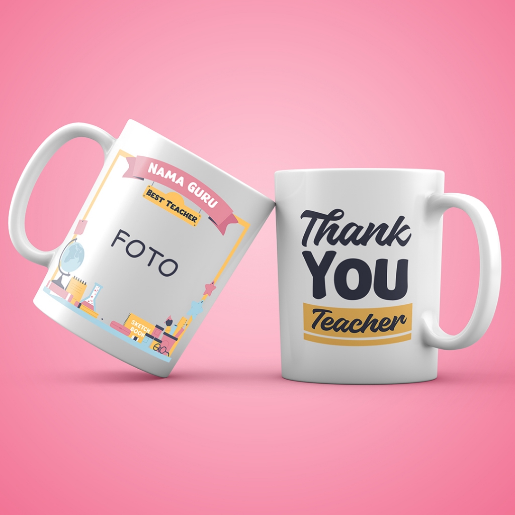 Jual TEACHER DAY / MUG CUSTOM GURU / SOUVENIR MURAH UNTUK GURUKU ...