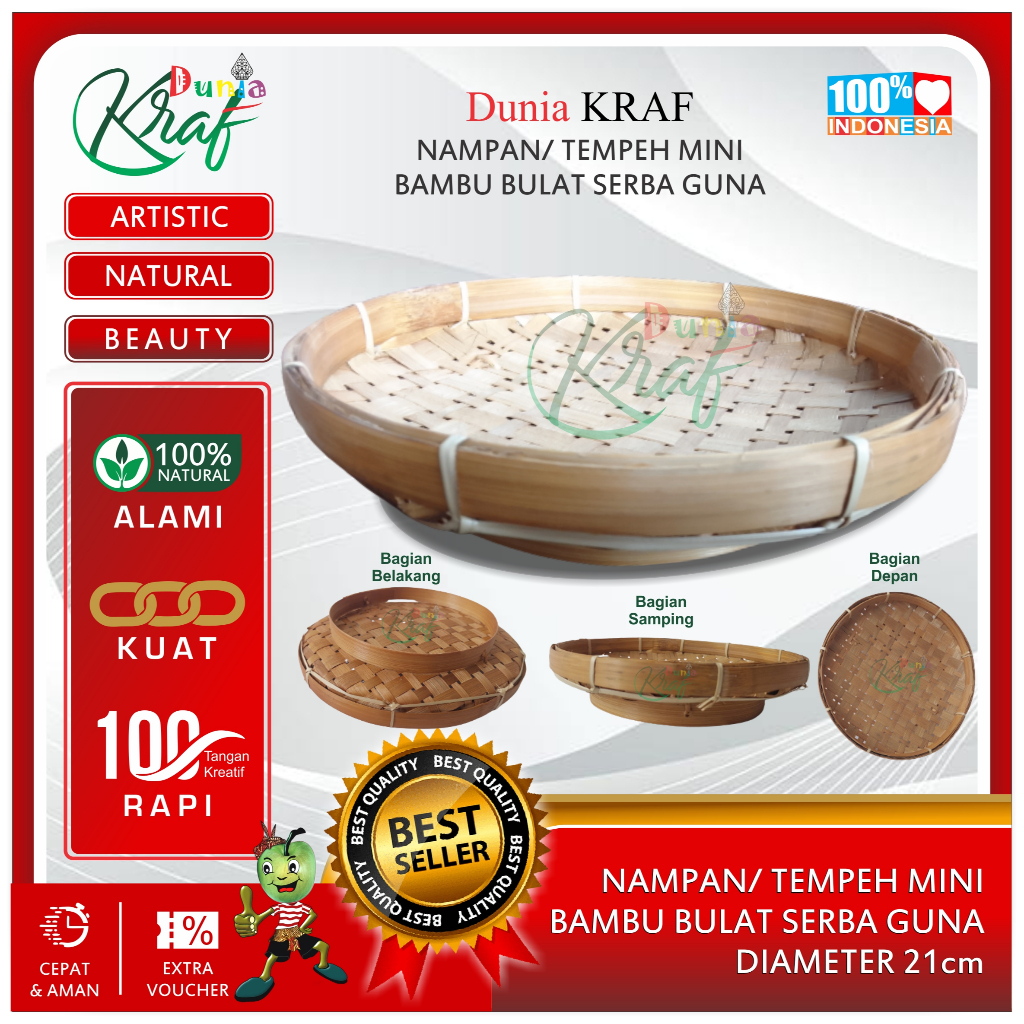 Jual Nampan/Tempeh Bambu mini serbaguna | Shopee Indonesia