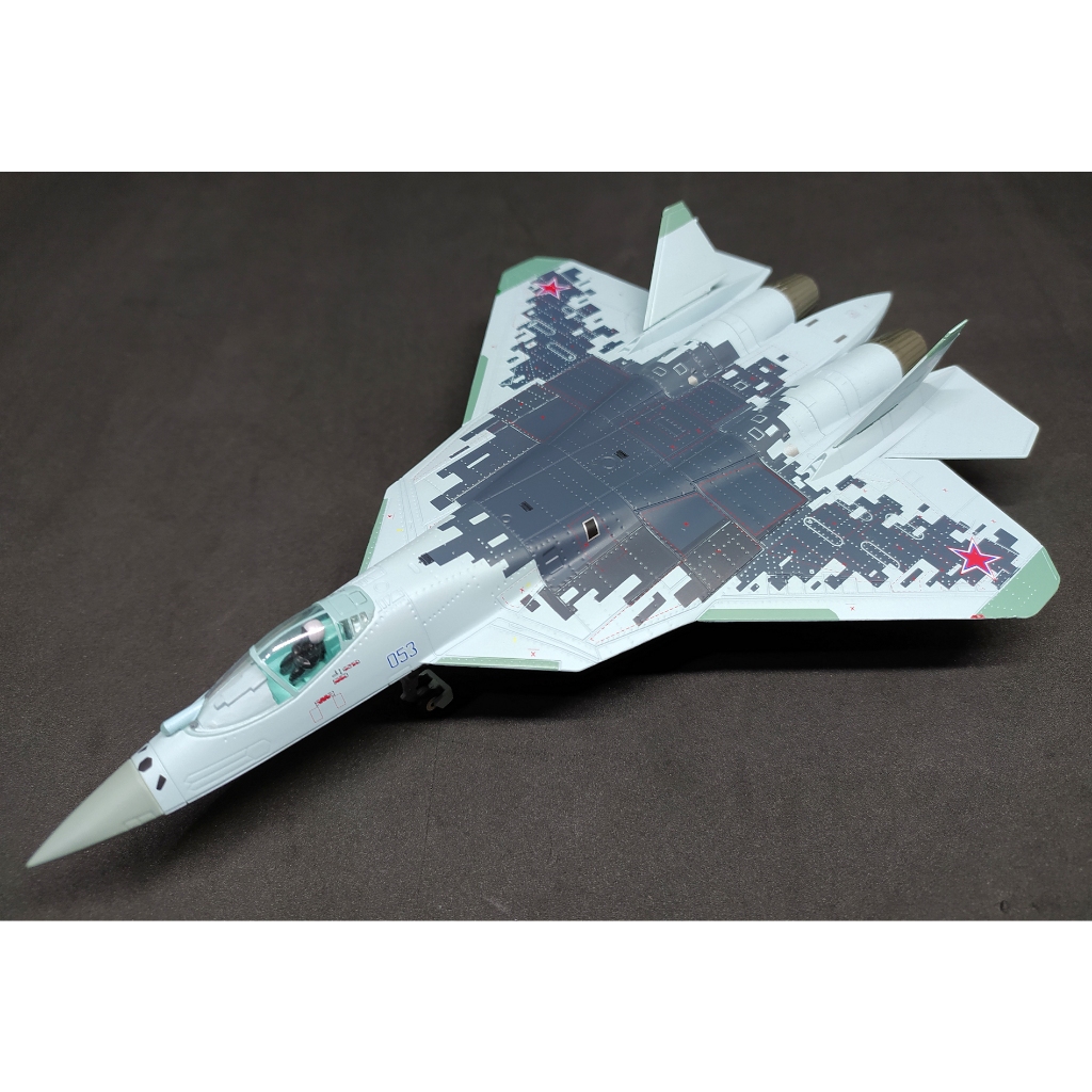 Jual Diecast Militer Pesawat Tempur Jet Sukhoi Su-57 Felon Rusia T-50 ...