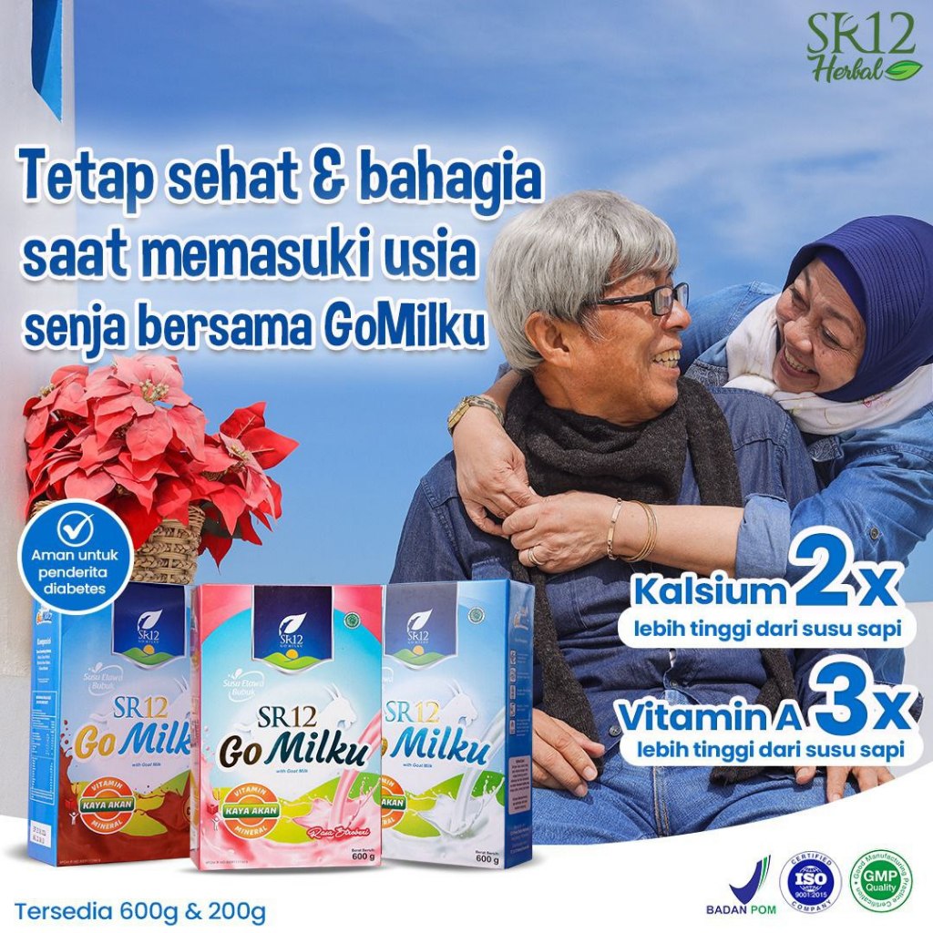 Jual Susu GoMilku SR12 Varian Cokelat 600gram Memperkuat Tulang Otot ...