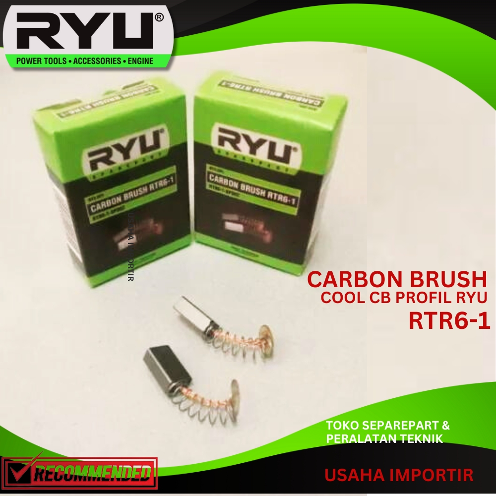 Jual RYU CARBON BRUSH RTR6-1 COOL CB PROFIL RYU ORI / Carbon Brush ...