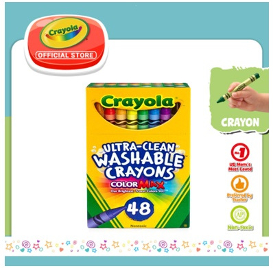 Jual CRAYOLA 48ct Colors Ultra Clean Washable Crayons | Shopee Indonesia