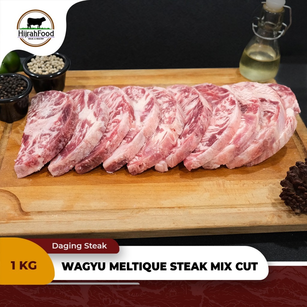 Jual Hijrahfood Wagyu Meltique Beef Steak AUS - Mix Cut Steak 1 kg ...