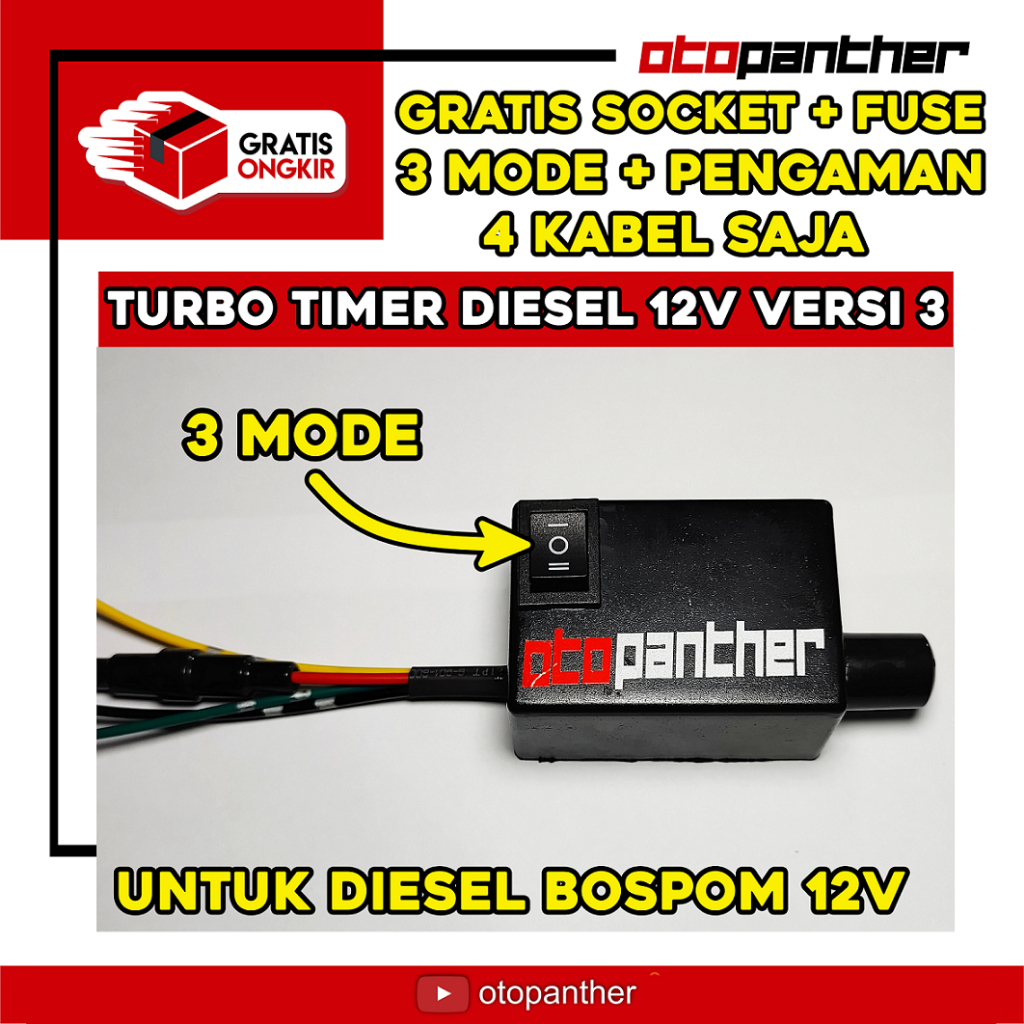 Jual Turbo Timer Diesel Versi 3 Mode dan Pengaman Rahasia Diesel Bospom ...