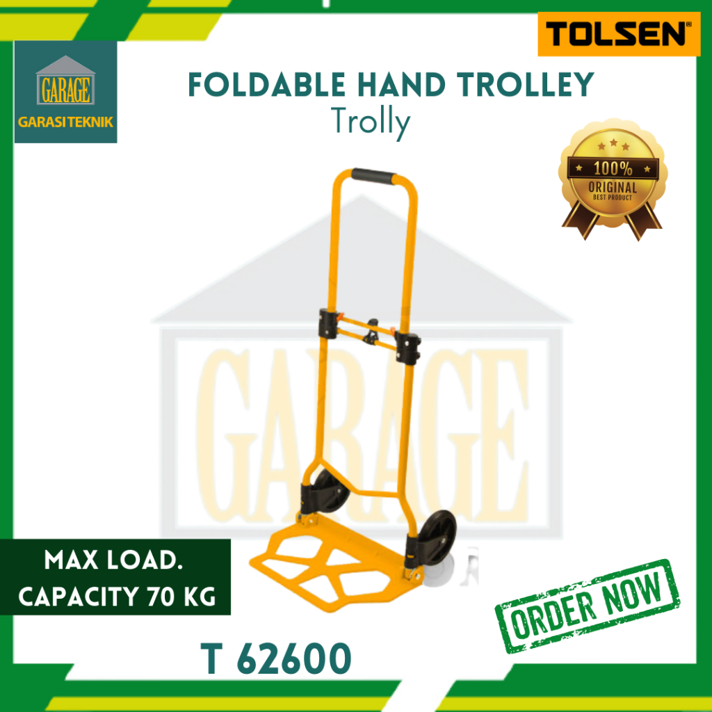 Jual Troli Dorongan Lipat Industrial Foldable Hand Trolley Tolsen ...
