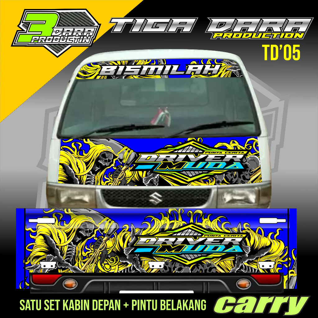 Jual STIKER DECAL KABIN CARRY TSS STIKER KACA CARRY TSS STIKER PINTU ...