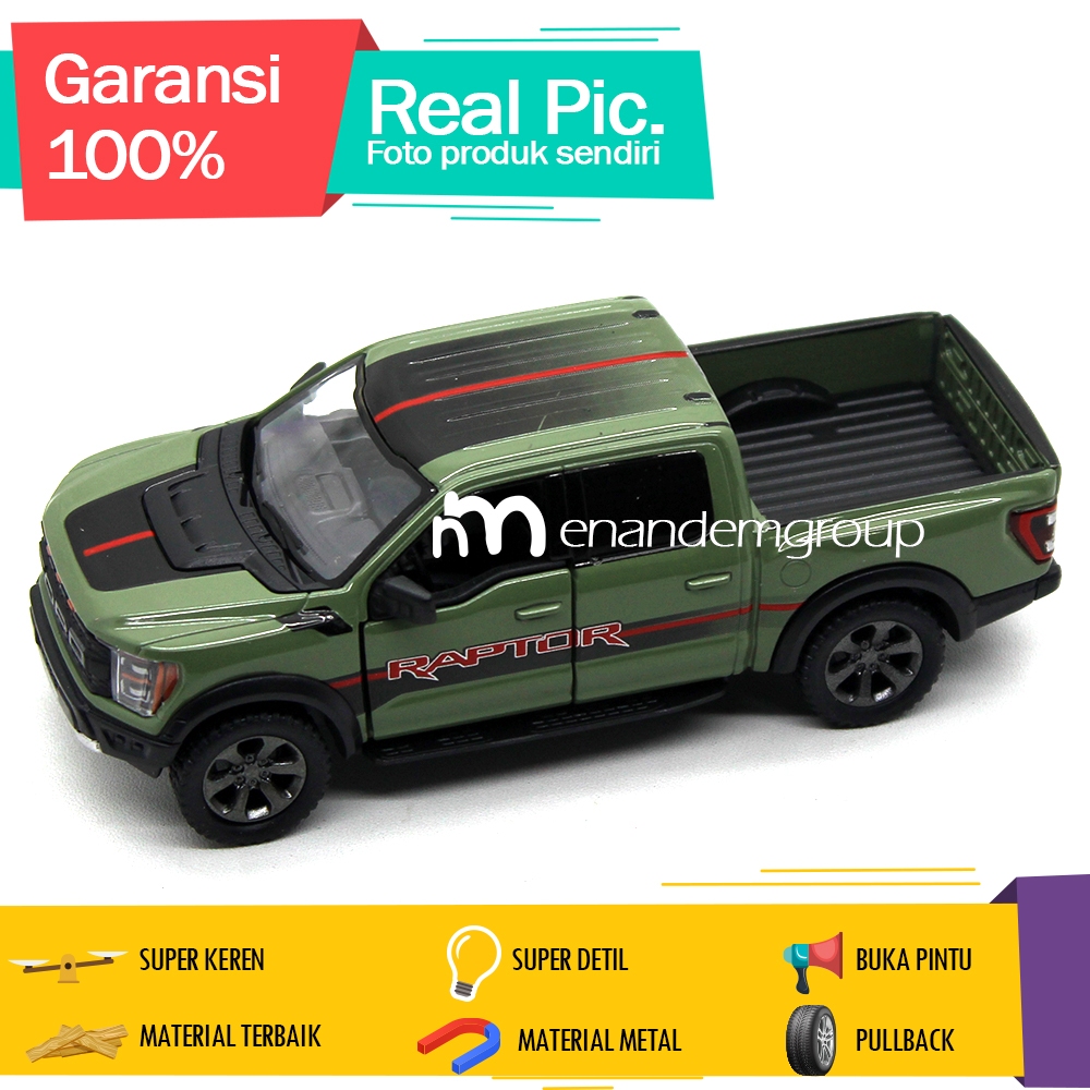 Jual Kinsmart Diecast Mainan Mobil Miniatur Suv Double Cabin Ford ...
