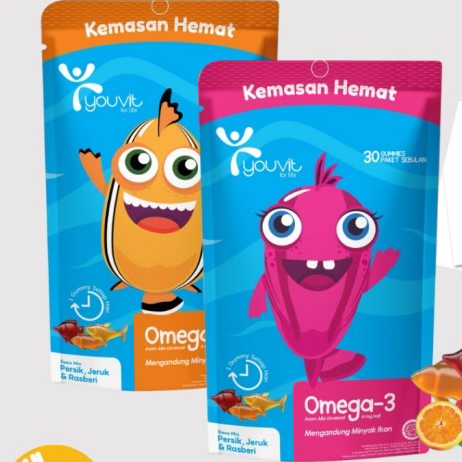 Jual RAJAHERBAL - Youvit Omega-3 Gummy Kids Vitamin Anak Multivitamin ...