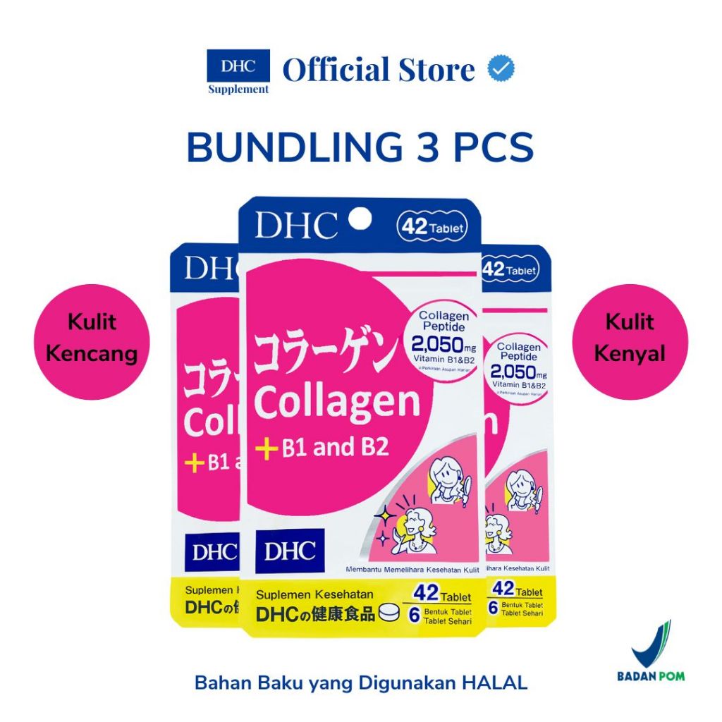 Jual Paket Bundling DHC Collagen + B1 and B2 isi 3pcs | Shopee Indonesia
