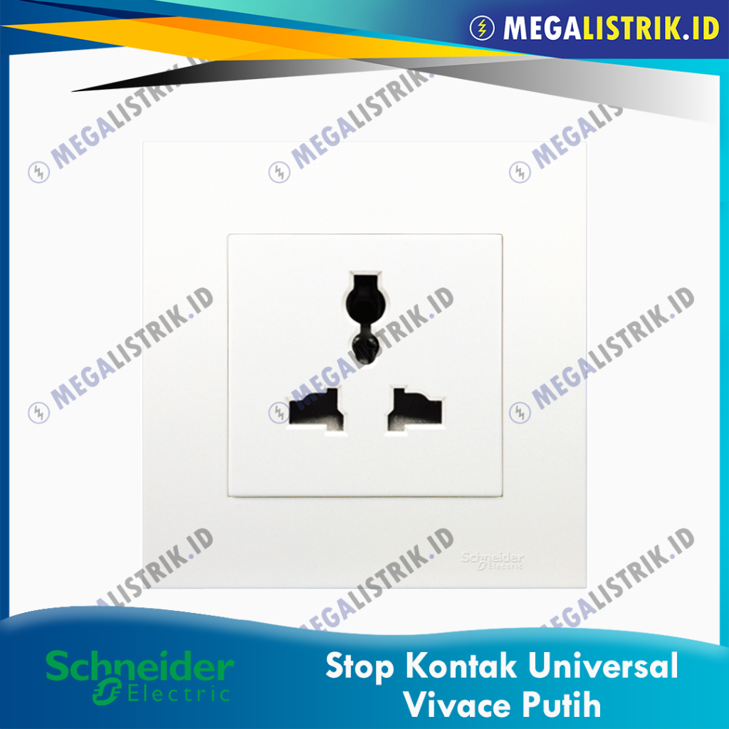 Jual SCHNEIDER STOP KONTAK UNIVERSAL VIVACE PUTIH KB413S_C15329/ SOCKET ...