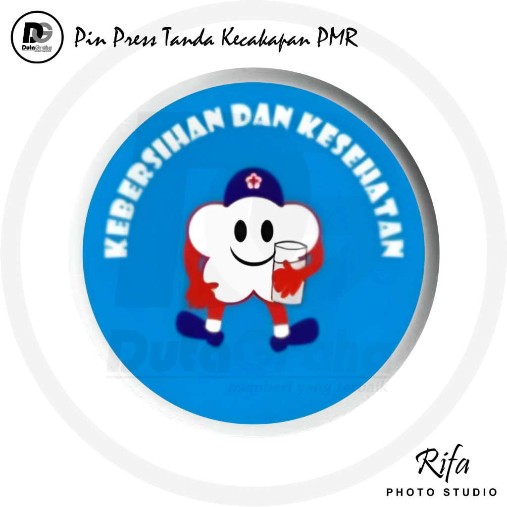 Jual [PIN PRESS] TANDA KECAKAPAN PMR MADYA BIRU Pin Bros Aksesoris ...