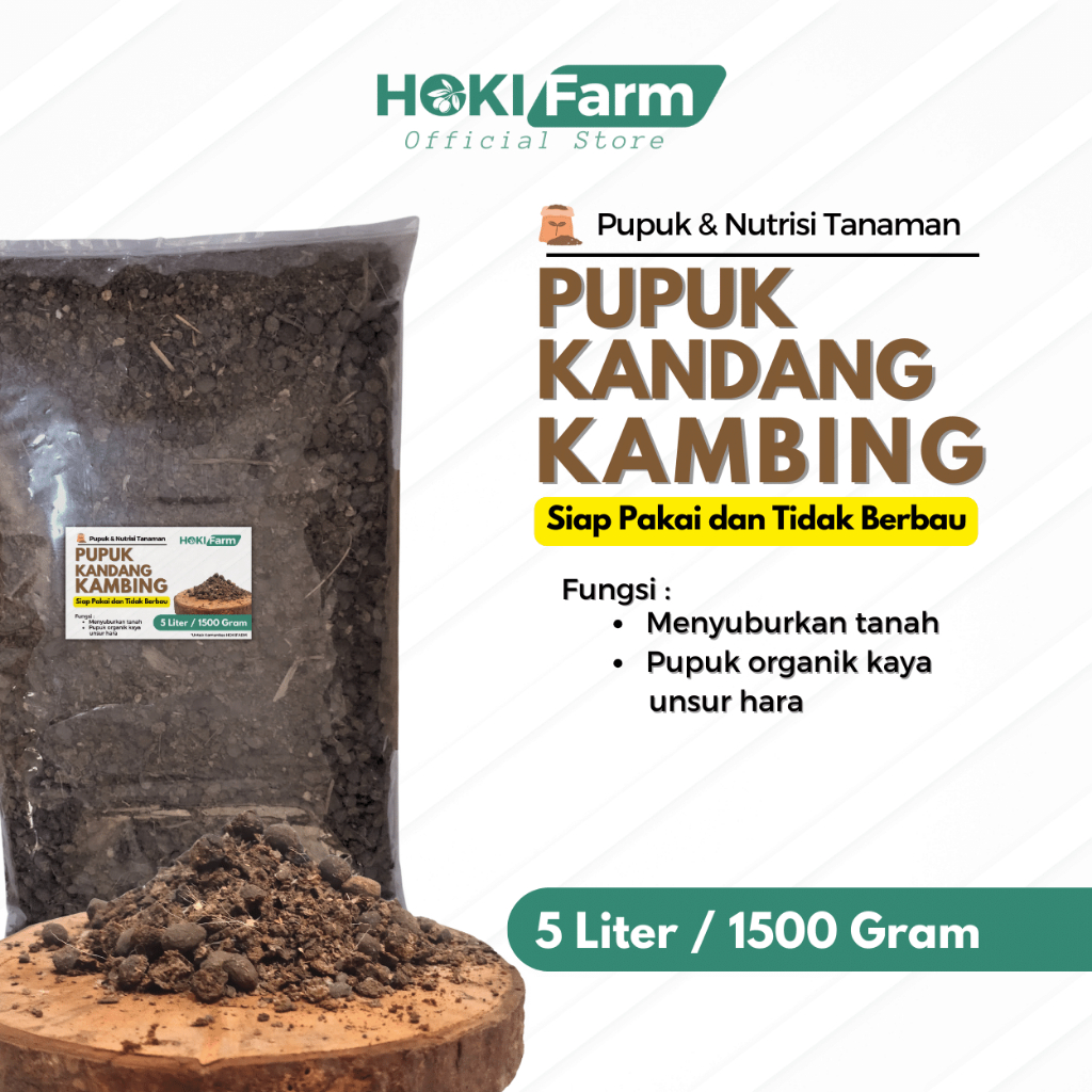 Jual Pupuk Kandang Kambing Kohe Kambing 5 Liter | Shopee Indonesia