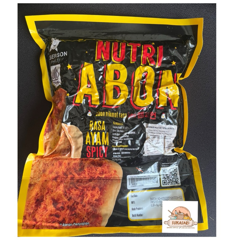 Jual Nutri Abon Ayam Spicy pedas 1kg chicken floss Tigerson Bread ...
