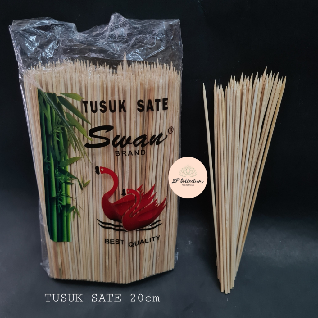Jual 1 PAK 500 gram TUSUK SATE BAMBU PANJANG 20cm 2.5mm IMPORT KAMBING ...