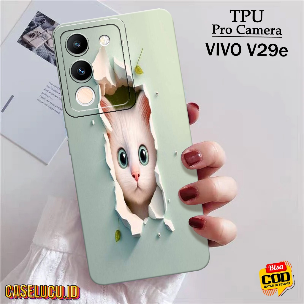 Jual Casing Hp Vivo V29e 2023 Terbaru - Fashion Case Kucing - Case Vivo V29e 2023 - Soft Case Hp ...