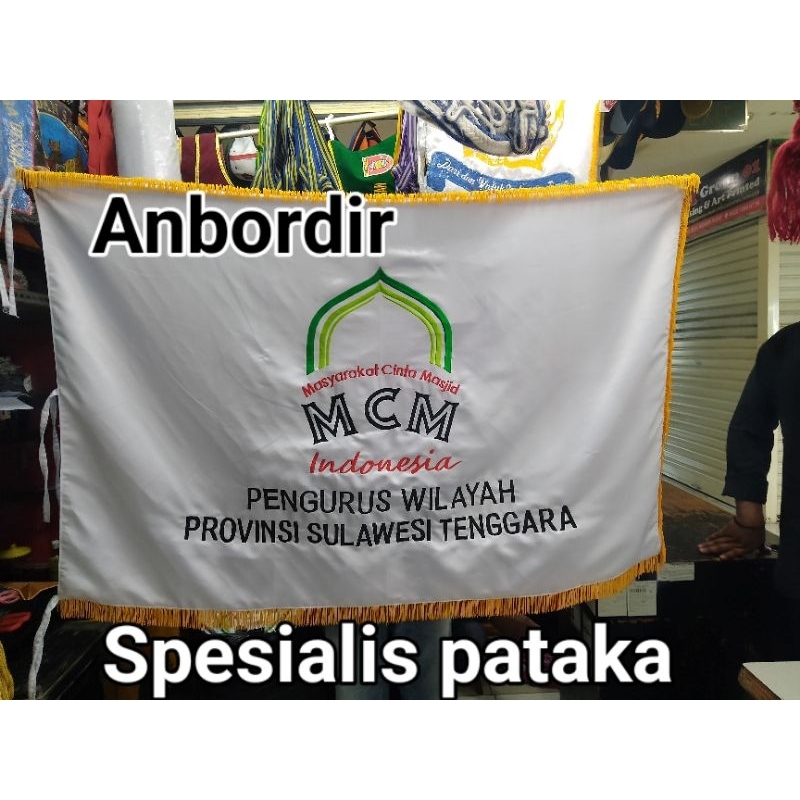 Jual bendera pataka Bordir custom mcm | Shopee Indonesia