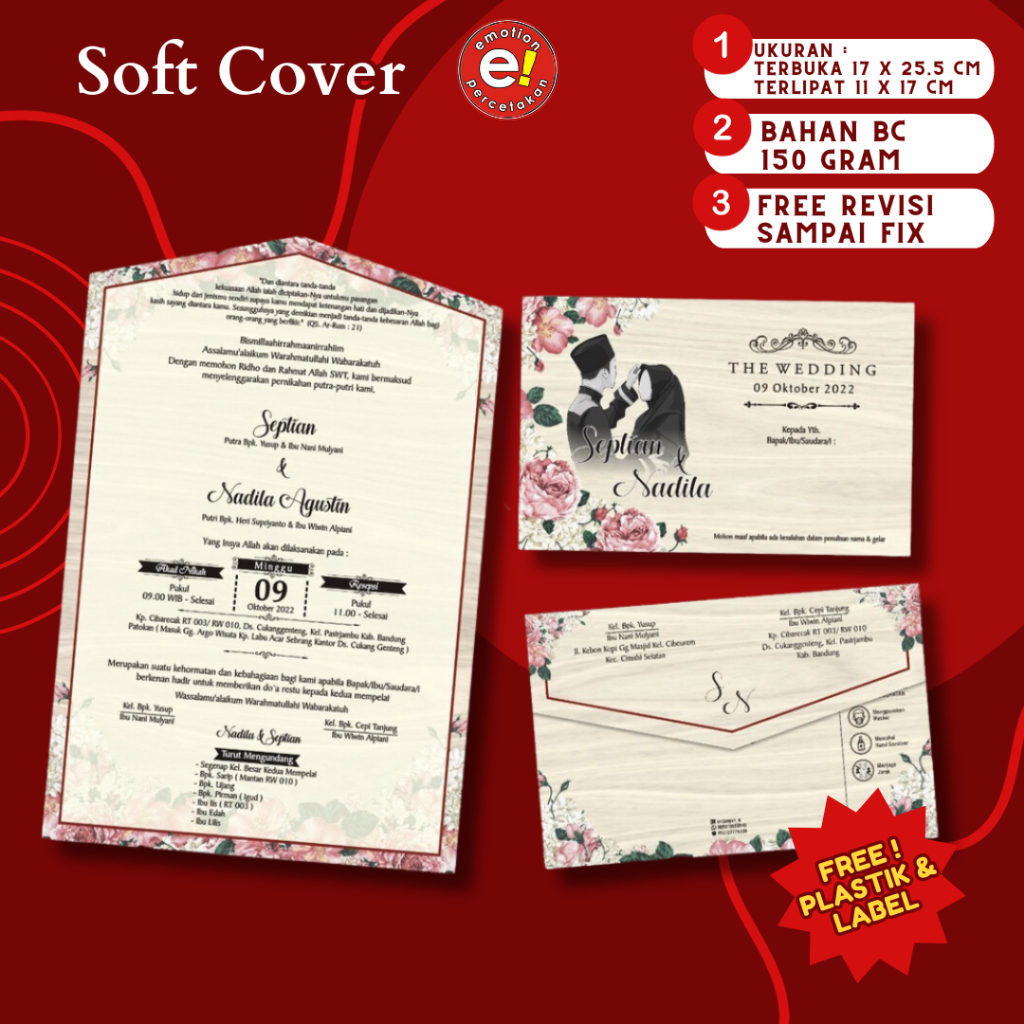 Jual Undangan Unik Undangan Murah Undangan Kekinian Undangan pernikahan ...