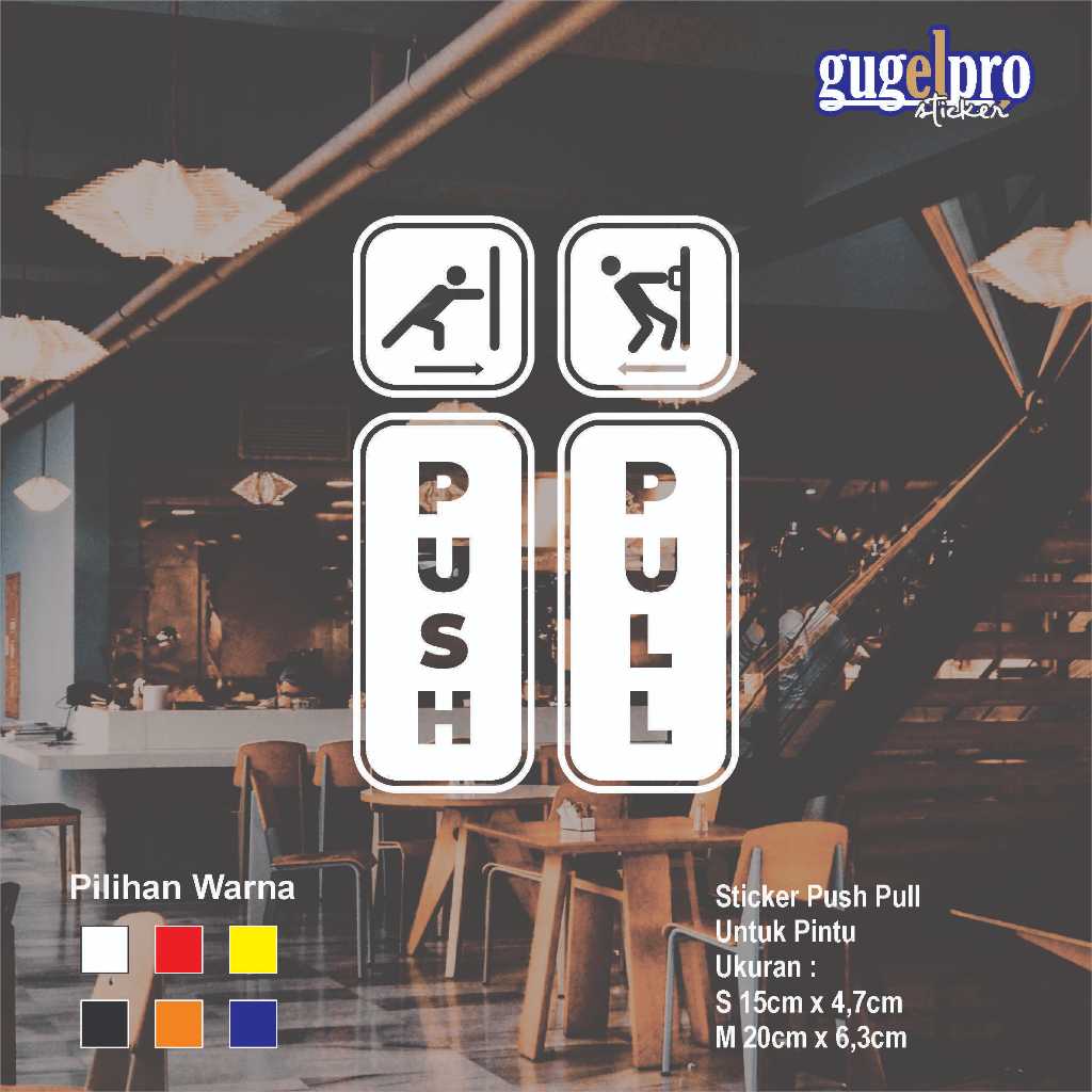 Jual Stiker Push Pull Pintu Kaca Cafe Resto Toko Cutting Sticker ...