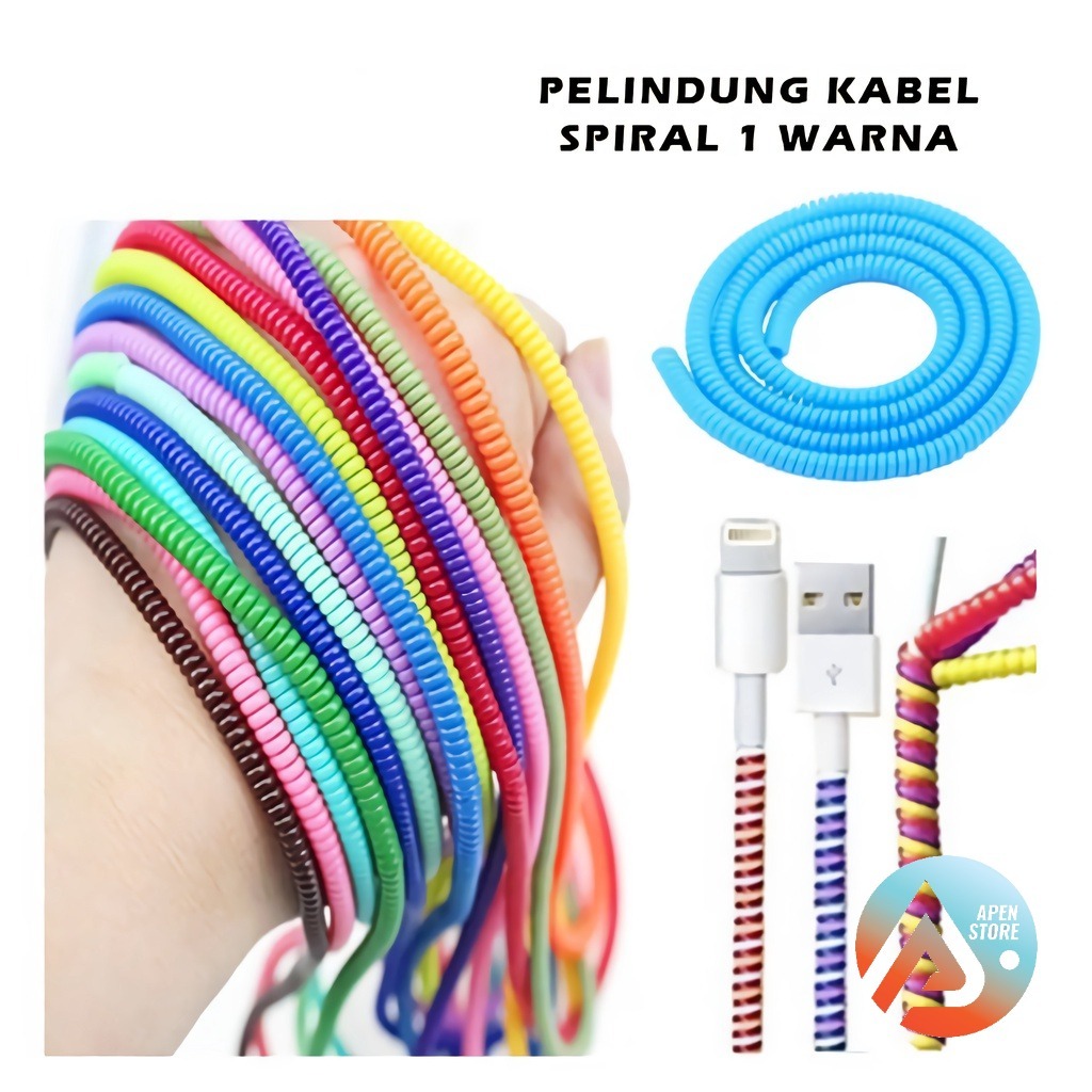 Jual PELINDUNG KABEL 1 WARNA/SPIRAL CABLE PROTECTOR | Shopee Indonesia