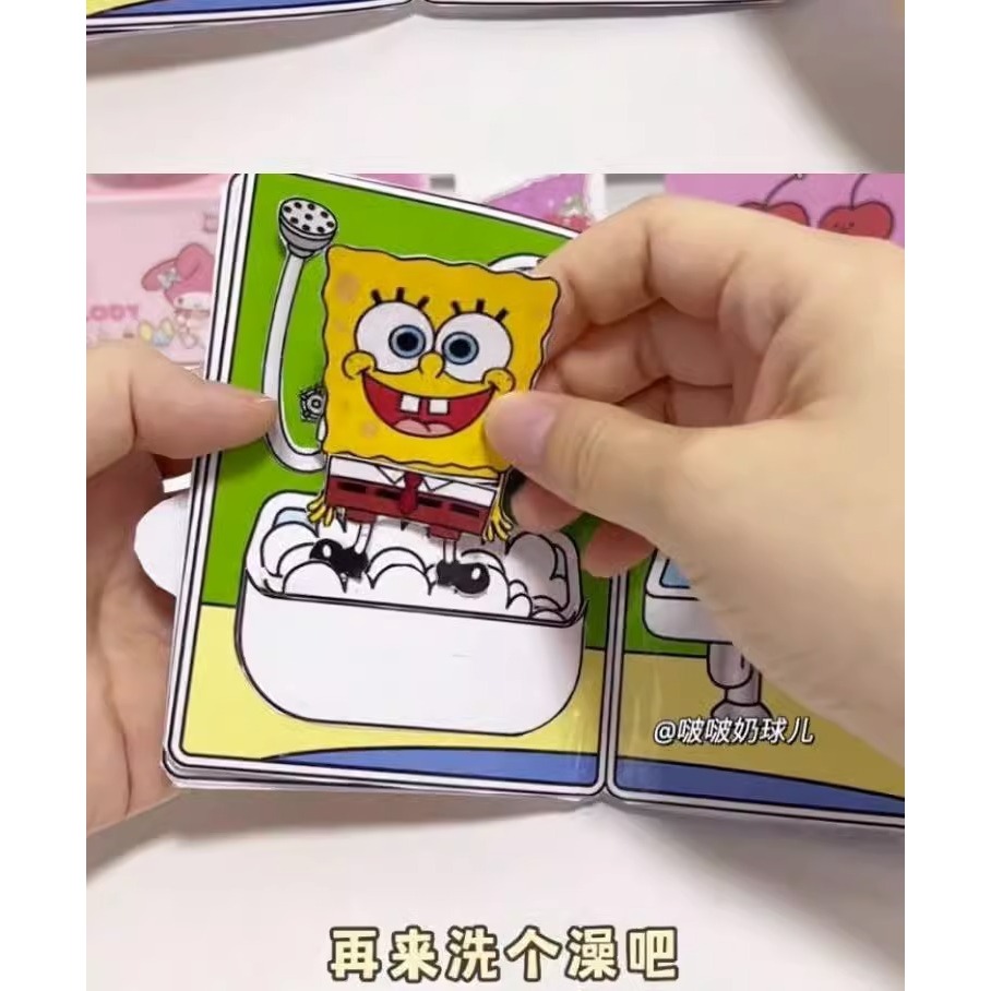 Jual Quite Book DIY SPONGEBOB MINI NO SUSUN Edukasi Busy Book Buku ...