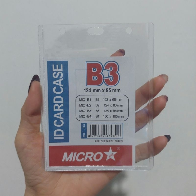 Jual (1 pc) ID Card Case B2 B3 B4 Micro Star 12,4 x 9,5cm / ID Card ...