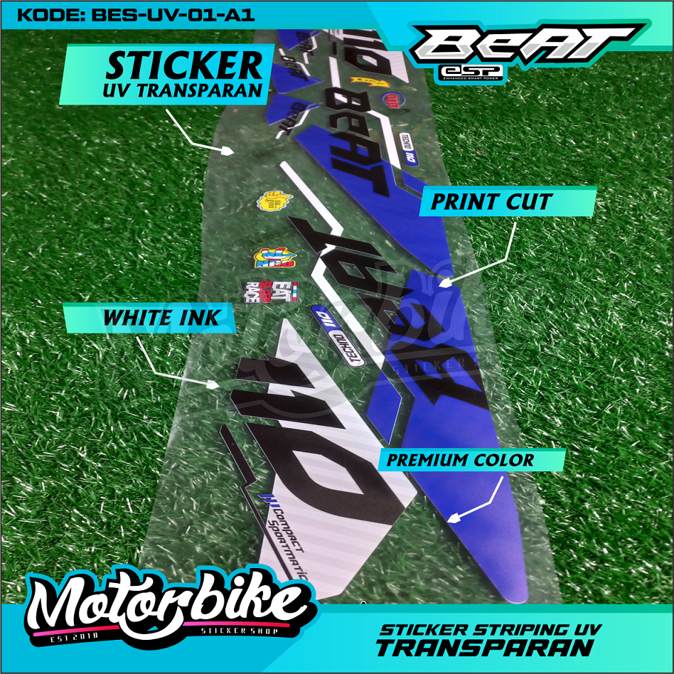 Jual Striping Stiker Beat ESP 110 UV Transparan Motif Malaysia ...