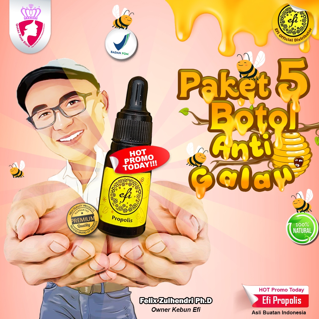 Jual Propolis Efi - Paket 5 Botol (Solusi Kesehatan Keluarga) | Shopee ...
