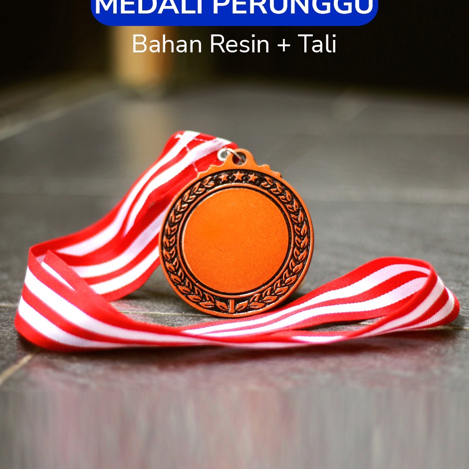 Jual Kejar Promo Medali Warna Perunggu Plus Tali Merah Putih Medalion ...