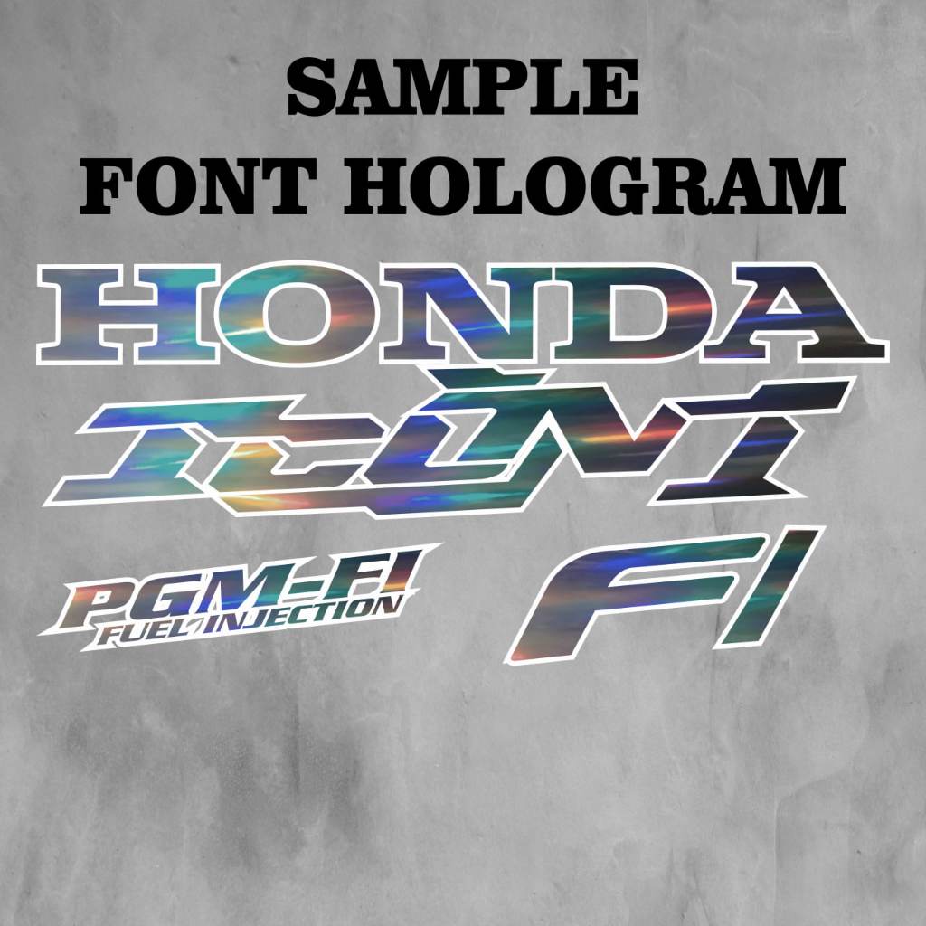 Jual tambahan font hologram untuk bahan transparan | Shopee Indonesia