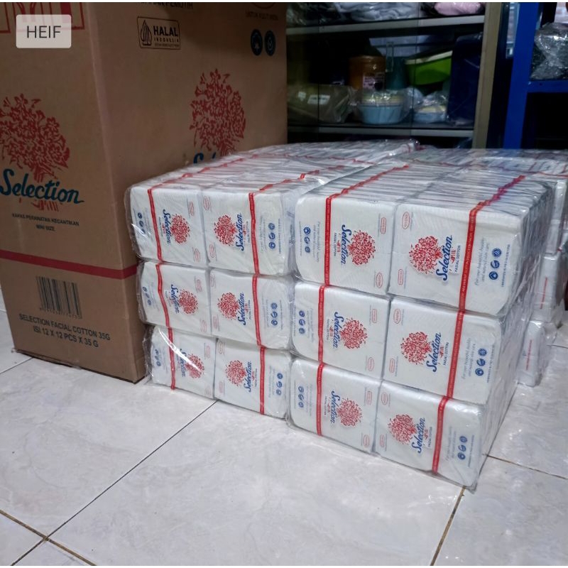 Jual Kapas Selection 35 gr 1 pack (12 pcs) | Shopee Indonesia