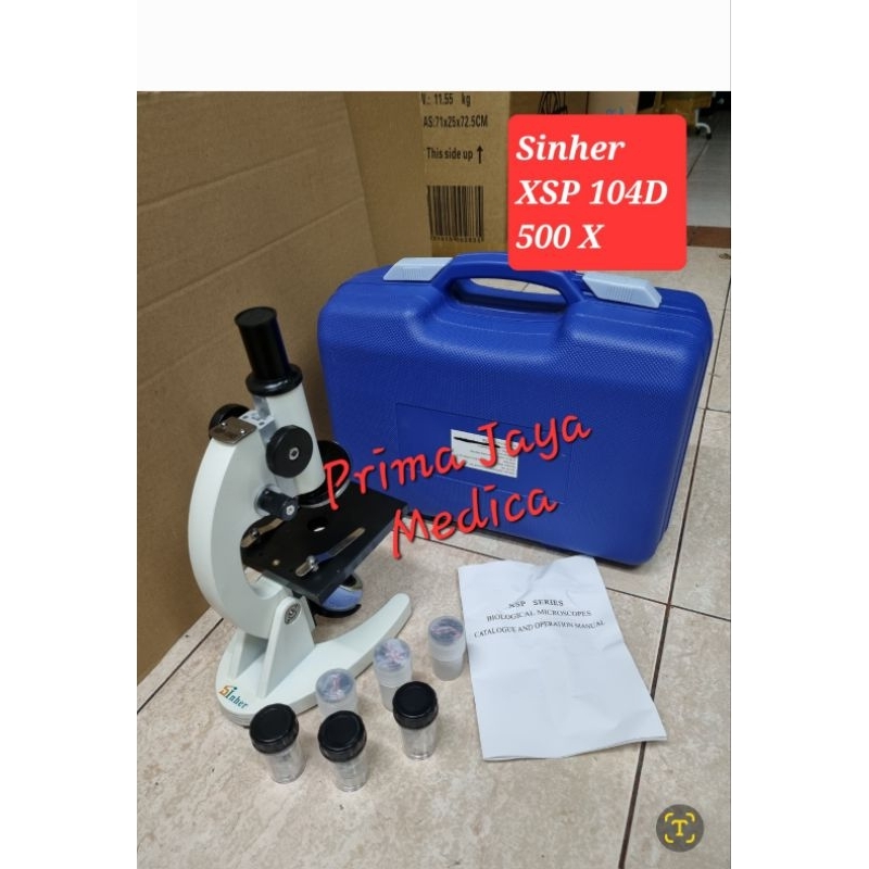 Jual Mikroskop XSP 104D Monokuler Monokular Microscope Monoculer 500 x ...