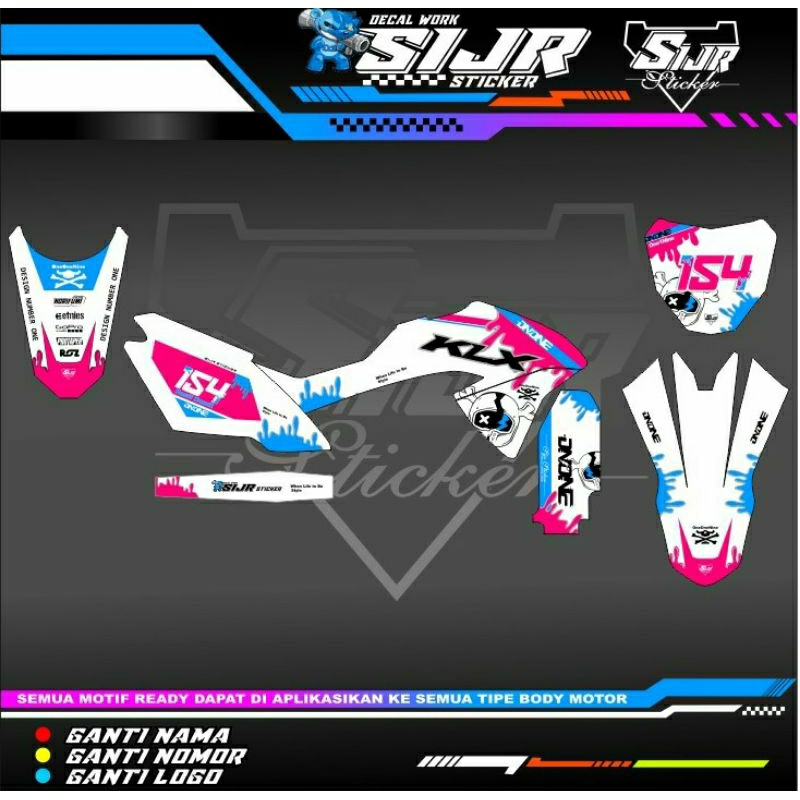 Jual decal klx BF stiker klx decal klx paling dicari decal supermoto ...