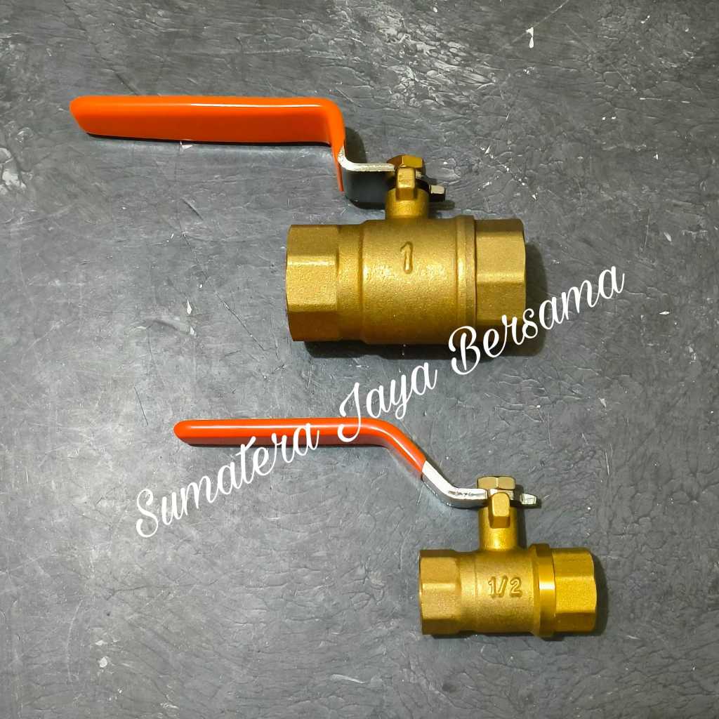 Jual Stop kran Kuningan 1/2 inch / 1 inch Ball Valve 2 way | Shopee Indonesia