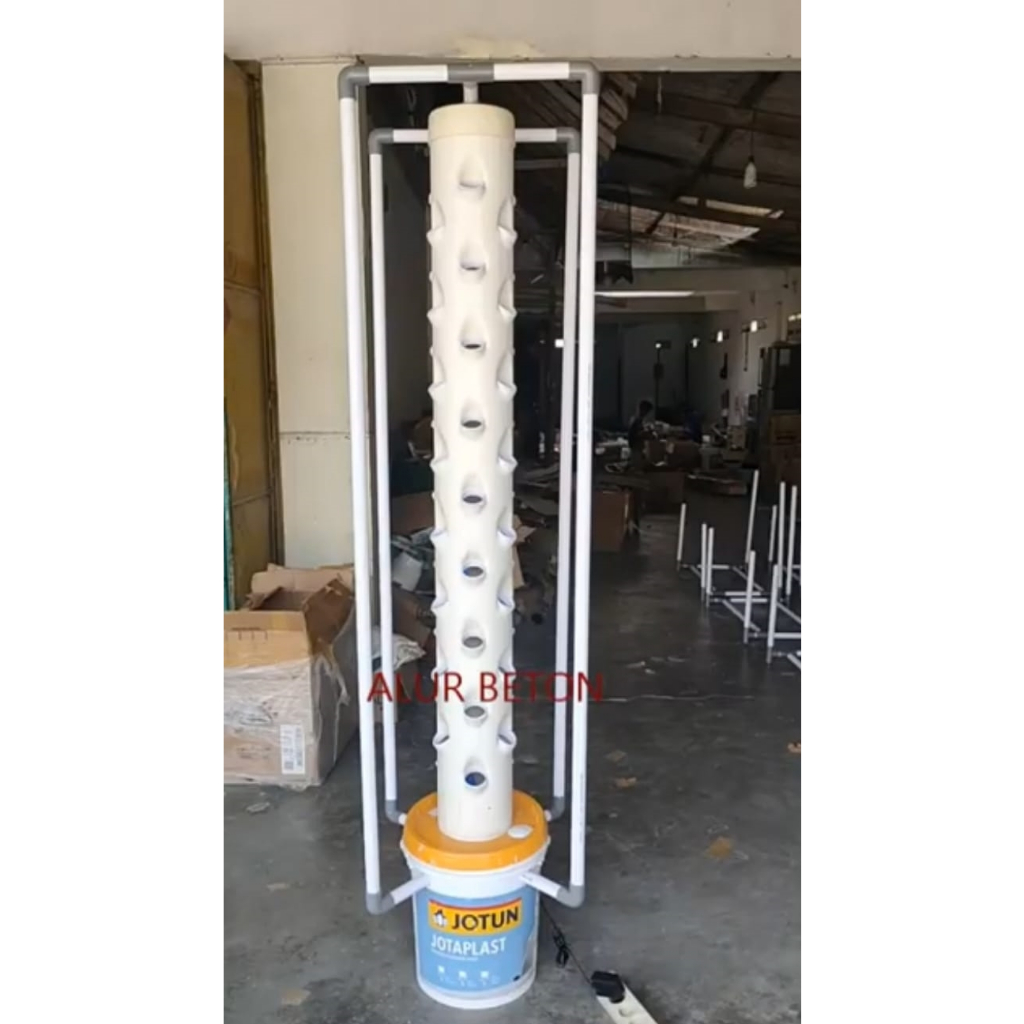 Jual Paket Instalasi Hidroponik Vertikal model Eco Tower Rangka Grow ...