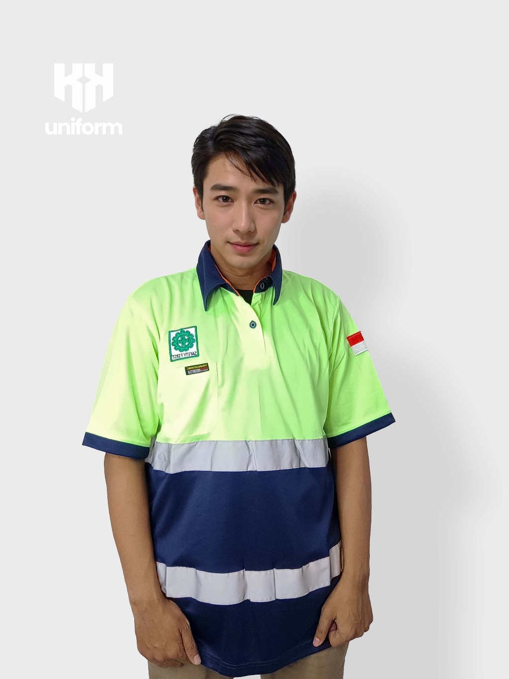 Jual KAOS POLO SAFETY/ lapangan/ outdoor/ polo shirt lengan pendek ...