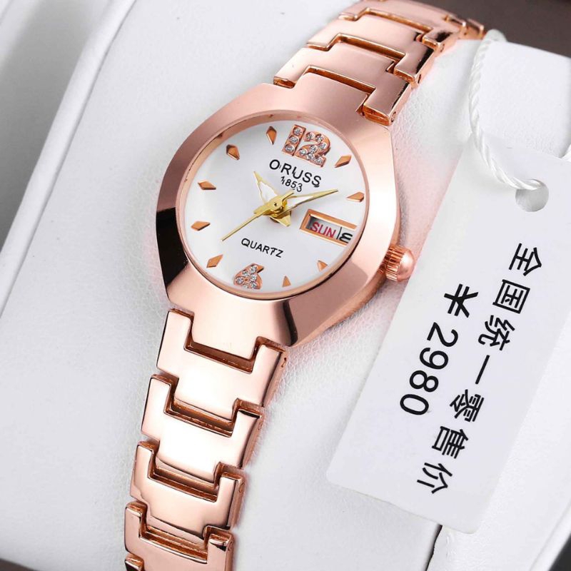 Jual Jam Tangan Wanita Rantai ORUSS New 12 Original Kecil Anti Air ...