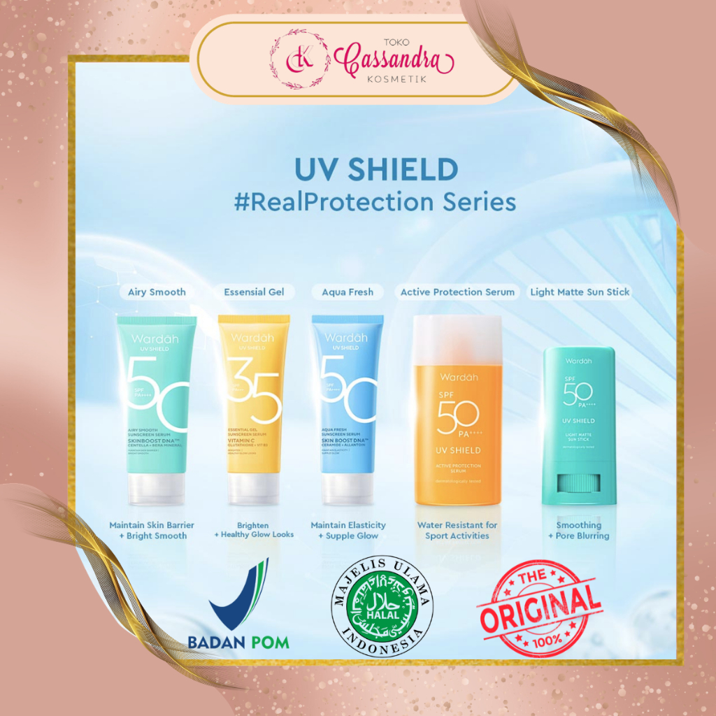 Jual WARDAH UV SHIELD ALL VARIANTS | AQUA FRESH ESSENCE SPF 50 PA++ ...